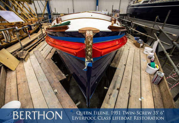 Restoration of a 1951 Twin-Screw 35’ 6” Liverpool Class lifeboat - Berthon