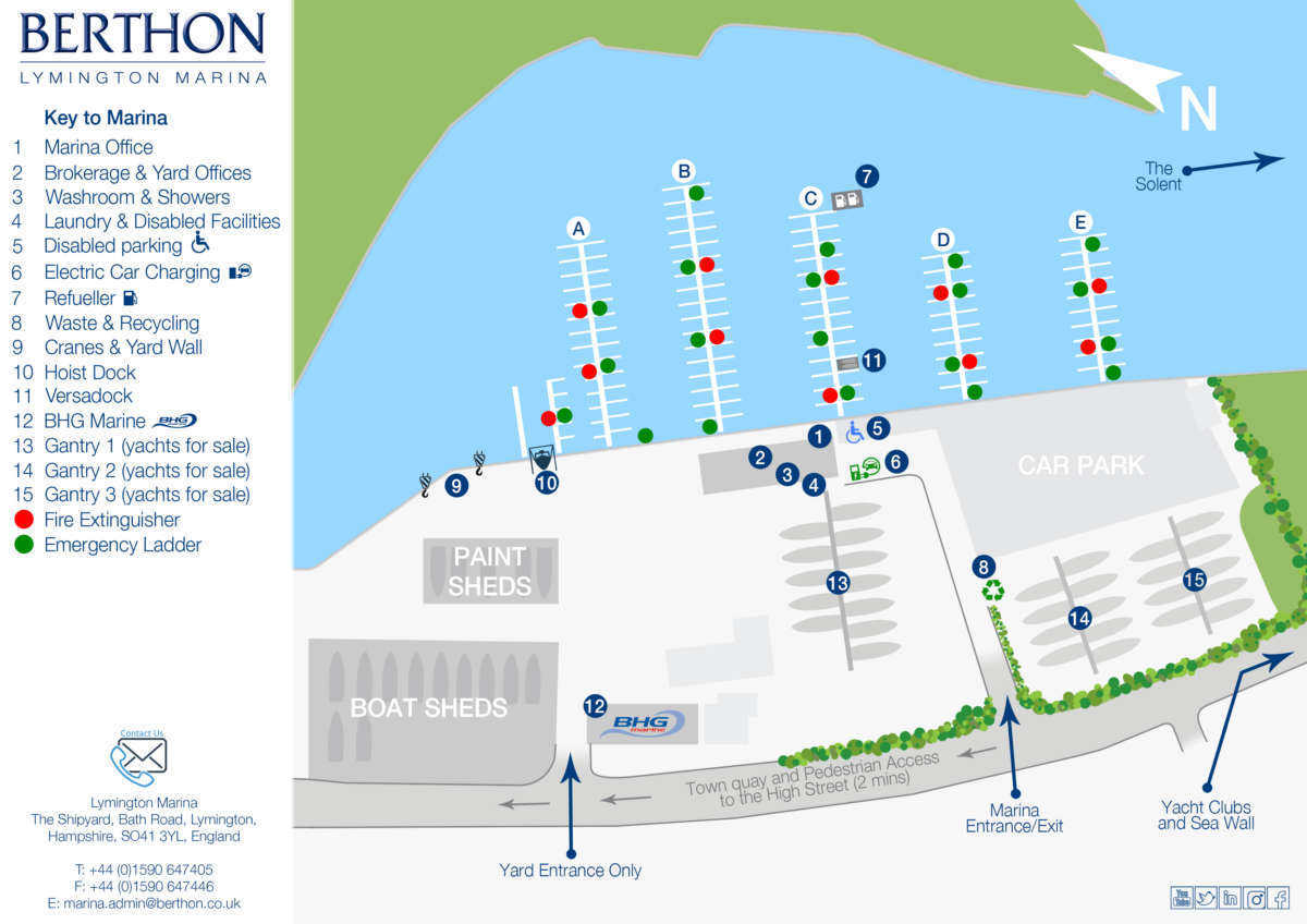 Lymington Marina | Yacht Moorings | Berths | Marina Facilites